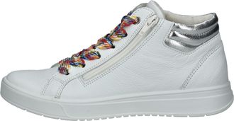 Ara Damen ROM Sneaker, Weiss,Silber, 37 EU