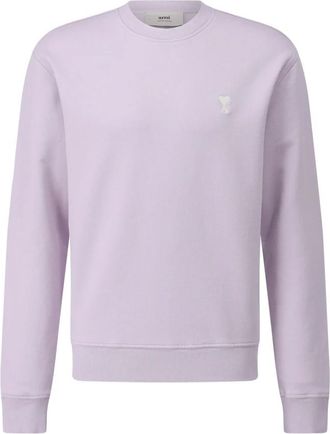 Ami Homme, Sweatshirts et sweats &agrave; capuche, Rose, Taille: 2XL Pull en Coton Basique avec Logo