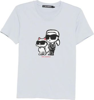 Karl Lagerfeld Ikon Sketch Duo T-shirt - Blau