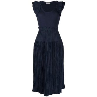 Ulla Johnson Blaues Elegantes Midi-Kleid - - Dresses - Damen - Blau - L