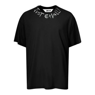 Just Cavalli Homme, Tops, Noir, Taille: XS T-shirts et Polos