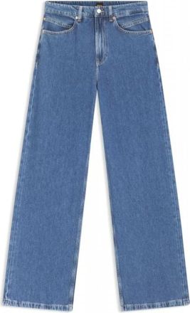 Boss Orange by Hugo Boss Femme, Jeans, Bleu, Taille: W29 Marlene High Waist Wide Leg Jeans
