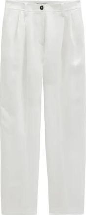 Marc O'Polo Bundfaltenhose Relaxed - - Trousers - Damen - Wei&szlig; - L