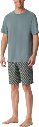 Schiesser Herren Schlafanzug kurz Rundhals - Nightwear Set