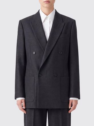Mauro Grifoni Blazer crois&eacute; en laine m&eacute;lang&eacute;e &agrave; revers en pointe