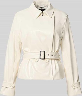 Marc Cain Jacke mit G&uuml;rtel und &Auml;rmelriegeln