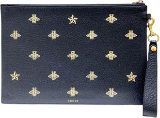 Gucci Sac pochette Panier Pre-owned - Femme - Pre-owned - Noir - Taille: ONE Size