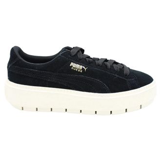 Puma Wildleder Plateau Schn&uuml;rschuhe - - Shoes - Damen - Schwarzk - 37 1/2 EU