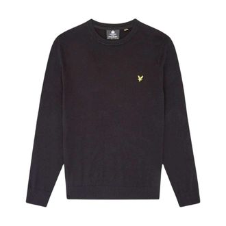 Lyle & Scott Cotton Merino Rundhals-Pullover - - Knitwear - Herren - Braun - L