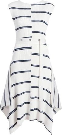 Proenza Schouler Femme, Robes, Blanc, Taille: 40 FR Artemis Rib Knit Dress