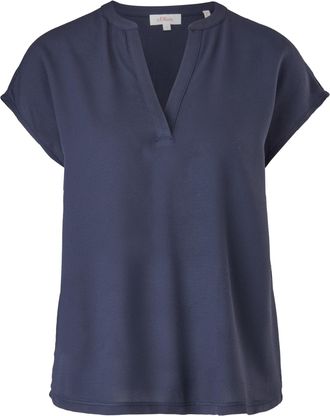 s.Oliver Damen 120.11.899.12.130.2112033 T-Shirt, 5959 blau, L