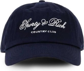 Sporty & Rich Maeve Club Logo-embroidered Cap