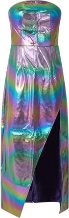 Amy Lynn AmyLynn - Maxikleid f&uuml;r Damen, Bandeau (Silber/Regenbogen)