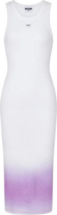 Moschino Femme, Robes, Blanc, Taille: 34 FR Robe en coton stretch