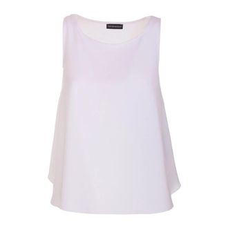 Emporio Armani Stilvolles und bequemes &auml;rmelloses Top - - Tops - Damen - Wei&szlig; - M