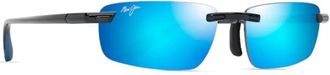 Maui Jim Polarisierte rechteckige blaue Sonnenbrille - - Accessories - unisex - Blau - 59 MM