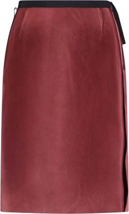 Maison Margiela Jupe Midi - Rouge
