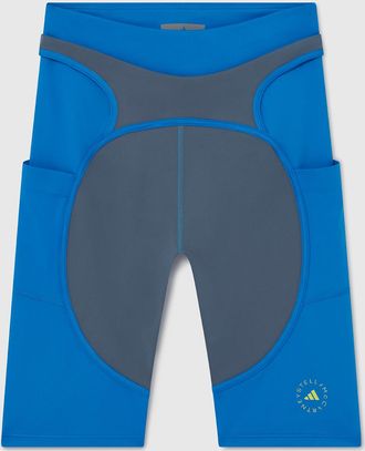 Stella McCartney TruePurpose Bike Shorts, Woman, Deep Sea Blue/Bahia Blue, Size: XS