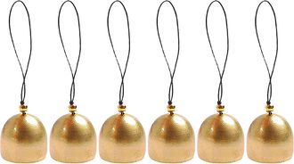 NUOBESTY 6st&uuml;cke Metallglocken f&uuml;r Dekorationsartikel Kleine Gl&ouml;ckchen als Fenster-windspiele Gartenglocke und DIY-h&auml;ngegl&ouml;ckchen Glocken-Ornamente f&uuml;r Weihnac