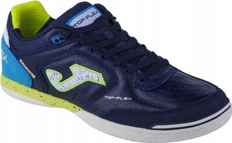 Joma Herren/Damen Unisex Hallenfu&szlig;ballschuhe Top Flex 2303, Leder (Dunkles Marineblau)