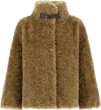 Herno Femme, Vestes, Brun, Taille: 38 FR Veste en fausse fourrure