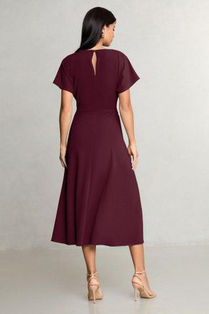 Lipsy Midikleid Lipsy Midikleid mit seitlichem Knoten, Regular (1-tlg)