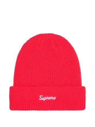 SUPREME bonnet &agrave; coupe ample Loose - Rouge