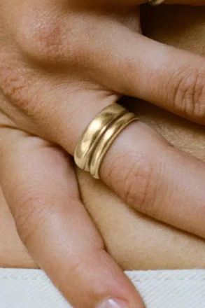 Bound Studios Damen vegan Ring The Bobbie 18k Gold Vermeil