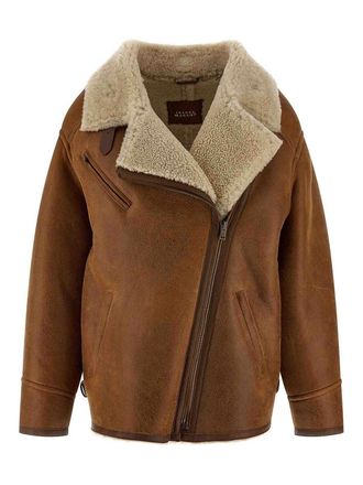 Isabel Marant Lederjacke - Braun