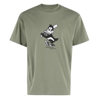 Carhartt Work in Progress Home Run T-Shirt - - Tops - Herren - Gr&uuml;n - L