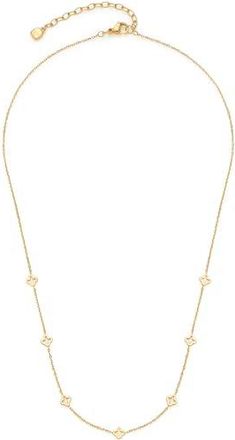 Leonardo Collier Ciao Janna - Cha&icirc;ne fine en acier inoxydable dor&eacute; - Ornements stylis&eacute;s de tr&egrave;fle - 42-47 cm de longueur - Bijou cadeau pour femme - 023940