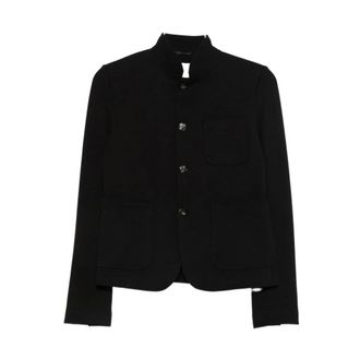 Circolo 1901 Veste ajust&eacute;e en coton - Femme - Vestes - Noir - Taille: 40 FR