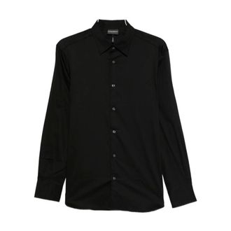Emporio Armani Homme, Chemises, Noir, Taille: M Casual Chemises