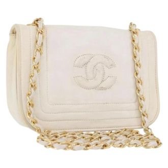 Chanel Sac bandouli&egrave;re vintage Pre-owned - Femme - Pre-owned - Blanc - Taille: ONE Size
