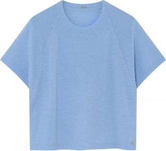 Gustav Femme, Pulls, Bleu, Taille: 42 FR Tricot &agrave; col rond