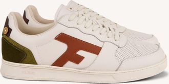 Faguo Baskets cr&egrave;me & rouille cuir & su&egrave;de - HAZEL