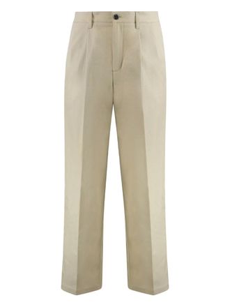 Department Five pantalon droit en coton m&eacute;lang&eacute; - Tons neutres