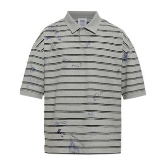 VETEMENTS Baumwoll-Polohemd - - Tops - Herren - Grau - XL