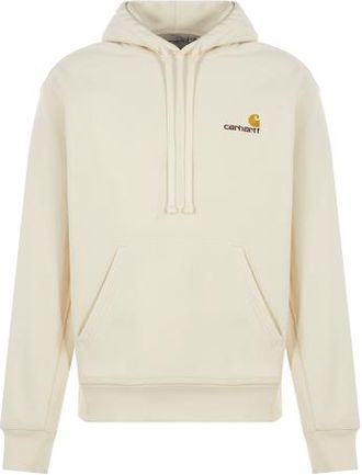 Carhartt Work in Progress Hoodie American Script en coton m&eacute;lang&eacute;