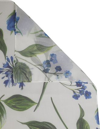 Dolce & Gabbana Floral-Print Polyester Scarf - White