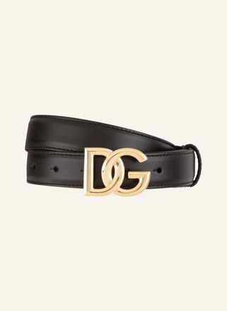 Dolce & Gabbana Lederg&uuml;rtel schwarz