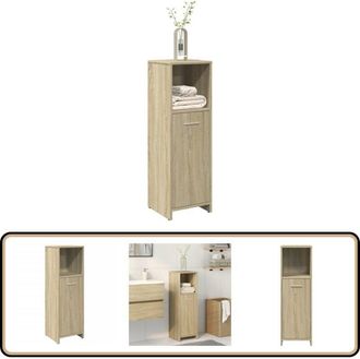vidaXL Badezimmerschrank Sonoma-Eiche 30x30x95 cm Holzwerkstoff - Vidaxl
