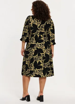 Yoek A-Linien-Kleid Damen Kleid mit Druck Bio-Baumwolle