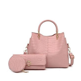 Generic Sacs &agrave; bandouli&egrave;re tendance r&eacute;tro pour femme Hobo Sac &agrave; main avec poign&eacute;e sur le dessus Sacoche pour femme, rose, large