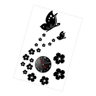 Aboofan Acryl 3D Wanduhr Weihnachten Wanduhr Schwarz Hängende Uhr Für Wohnzimmer Schlafzimmer