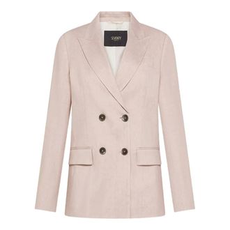 Seventy Femme, Vestes, Rose, Taille: 42 FR Blazer Crois&eacute;