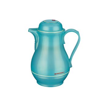 Rotpunkt Isolierkanne 0,5 L - Premium Kaffekanne Made in Germany I Hält bis zu 24 Std heiß I Warmhaltekanne für Kaffee und Tee (Christa 530, Shiny Aquamarin)
