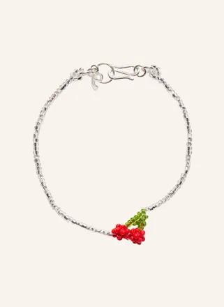 Pura Utz Pura Utz Armb&auml;nder Mini Silver Cherry Bracelet 17cm By Glambou silber