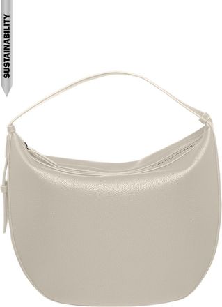 A|X Armani Exchange Womens Essential, Susie, side logo clutch soft bag, White, one size