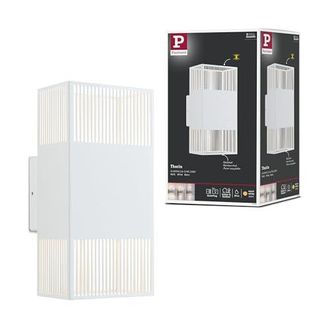 Paulmann 71252 LED Wandleuchte Tharin IP44 3000K 120x104mm 2x3,7W Wei&szlig;